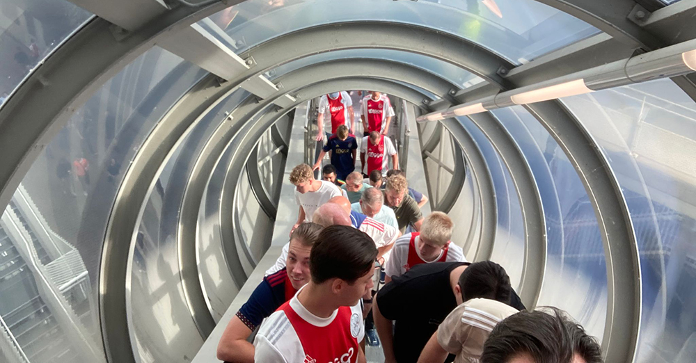 Onderhoud roltrappen Noord C bij Ajax - Go Ahead Eagles