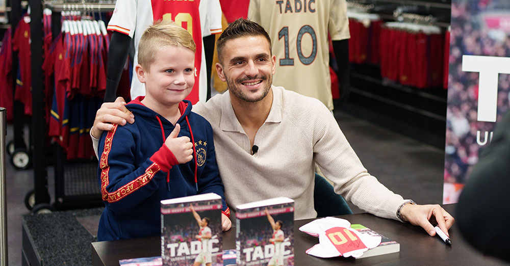 Gaaf: win interview met Tadic na de training!