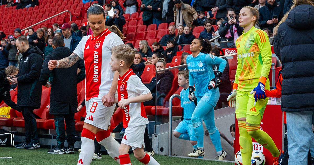 Word mascotte bij Ajax Vrouwen - PSV in Johan Cruijff Arena!
