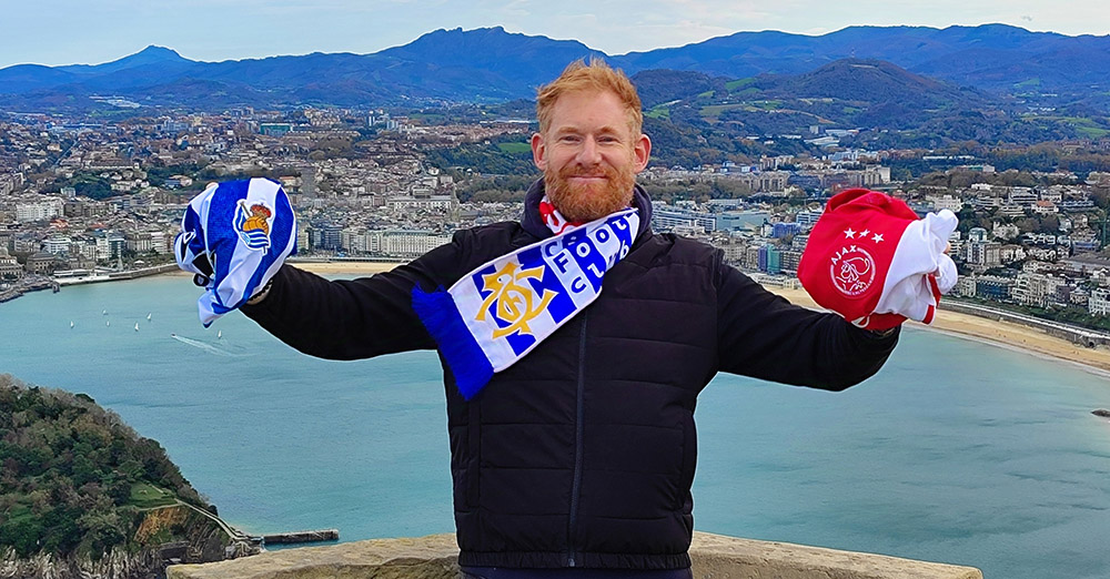 Ajacied en Real Sociedadfan Ben: ‘Ajax is hier zeer geliefd!’